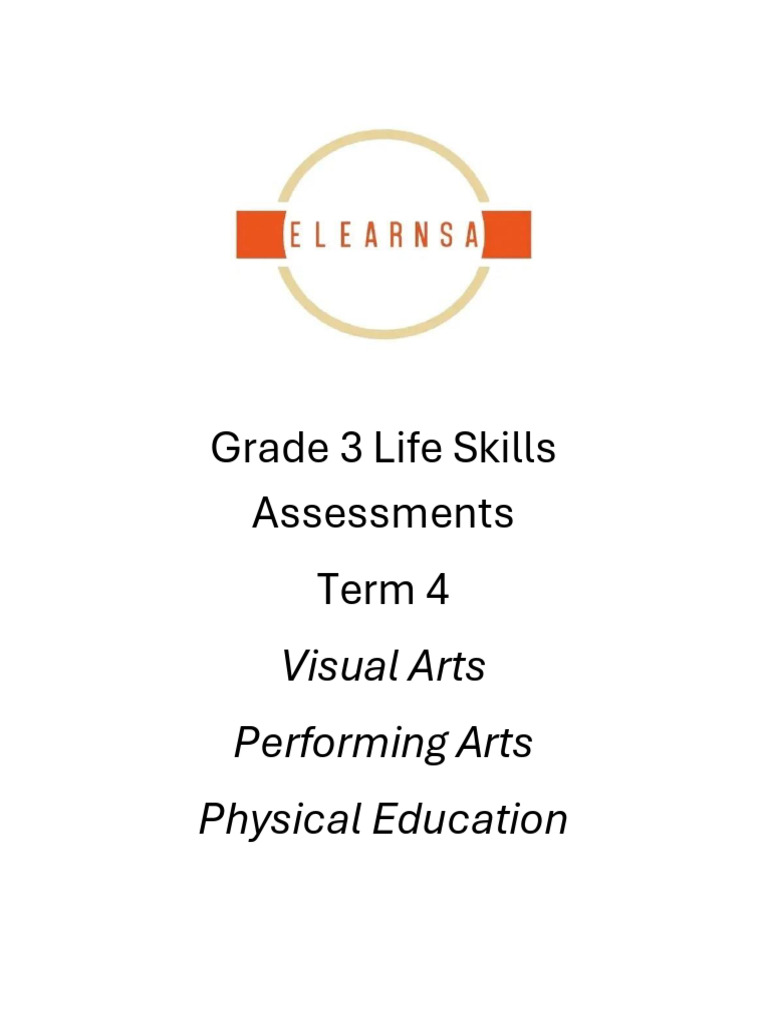 Grade 3 Life Skills Assessments | PDF