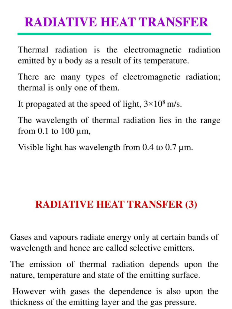 Radiation Slides After MidSem | PDF
