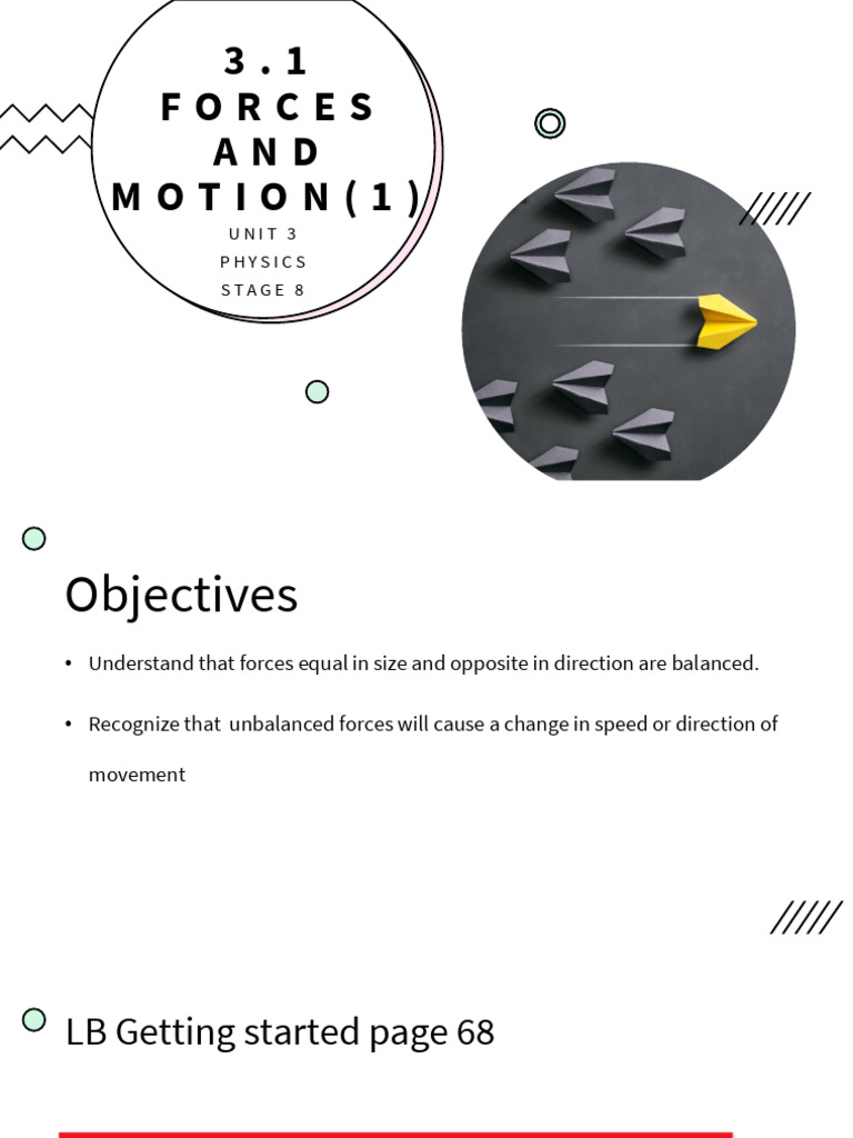 3.1 Forces and Motion | PDF | Force | Acceleration