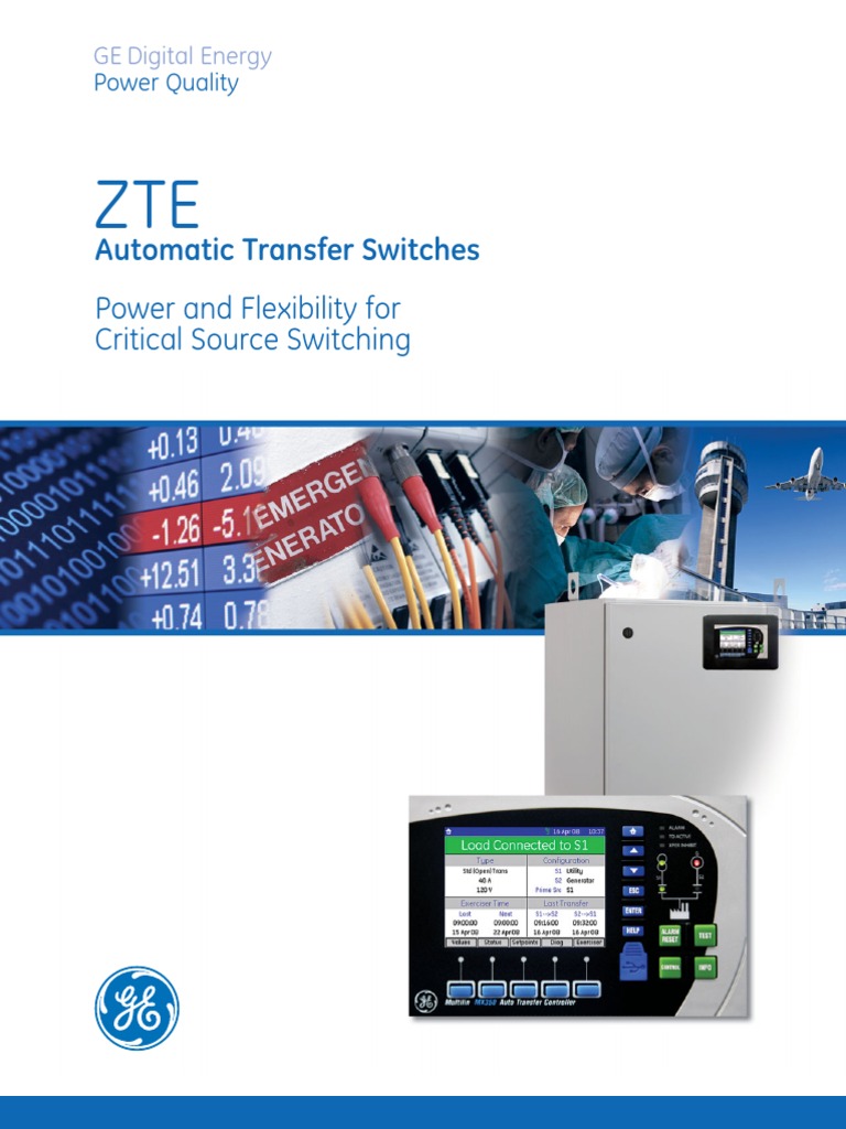 GE Zenith Automatic Transfer Switches | Switch | Programmable Logic ...
