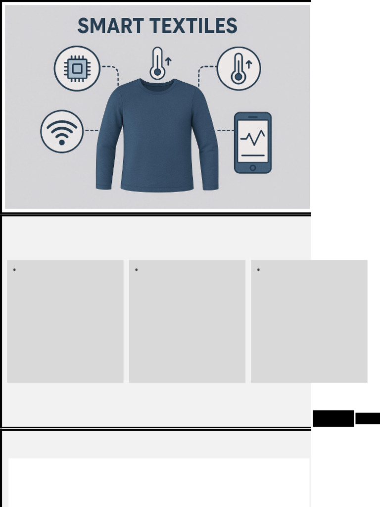Smart Textiles: Innovations & Applications | PDF | E Textiles | Textiles