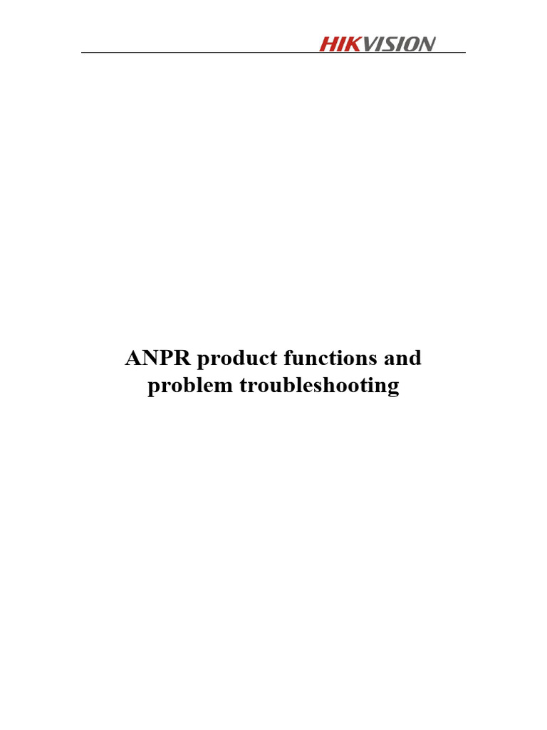 Anpr Installation | PDF | Camera | File Transfer Protocol