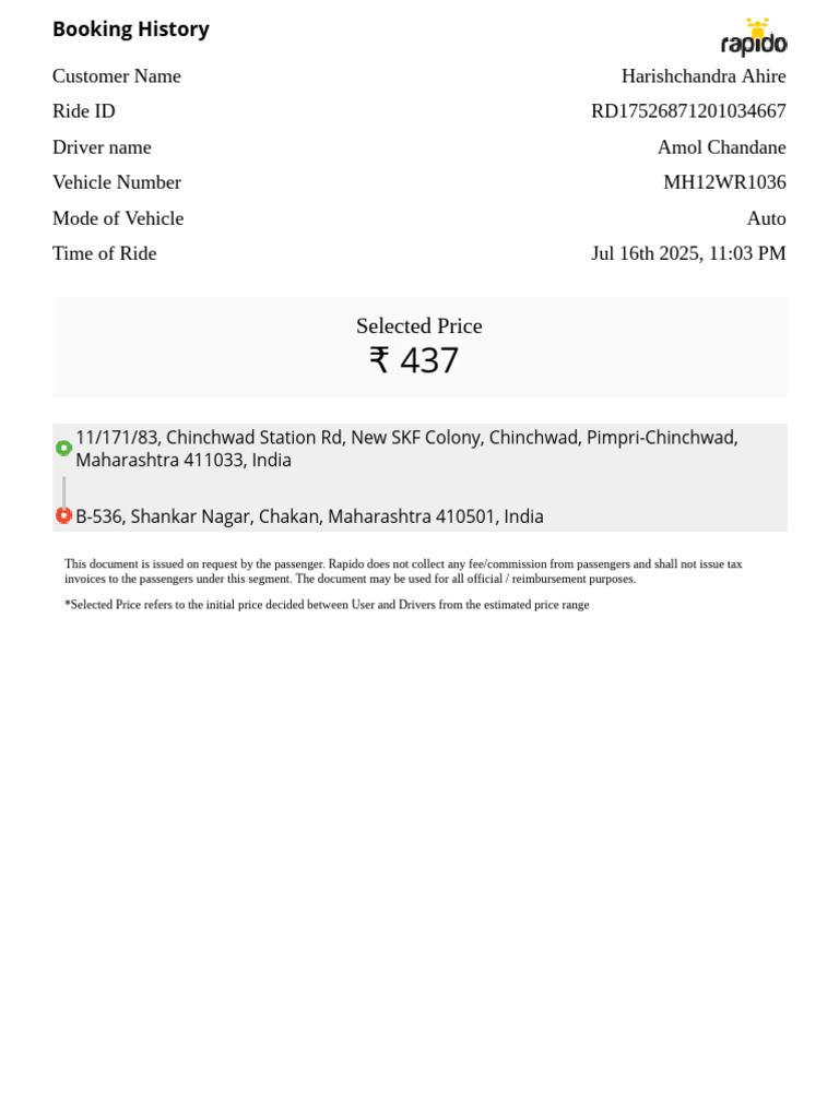 Auto Receipt RD17526871201034667 | PDF