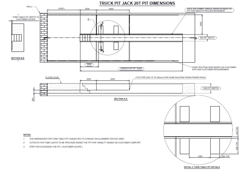 Pit Drawing - Truck Pit Jack | PDF