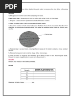 Onion Cell Osmosis Experiment Guide | PDF | Osmosis | Cell Biology
