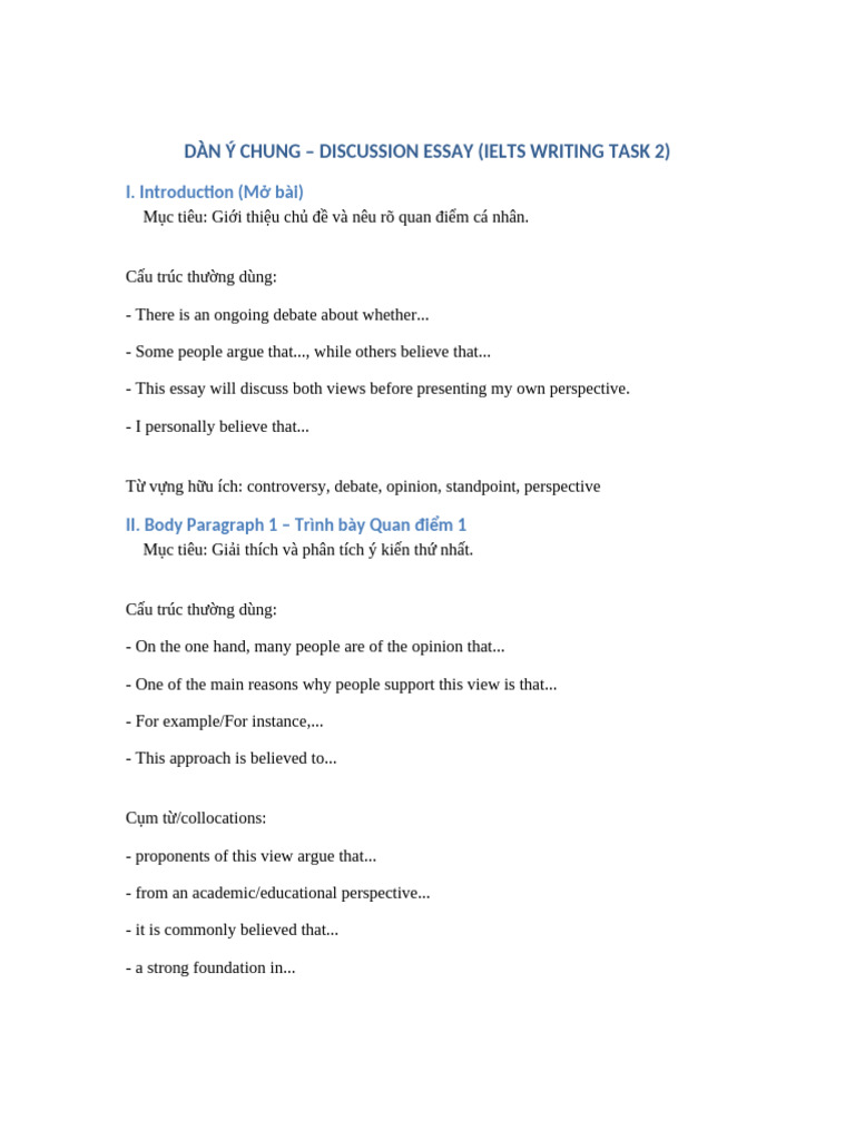 Dan y Discussion Essay IELTS | PDF