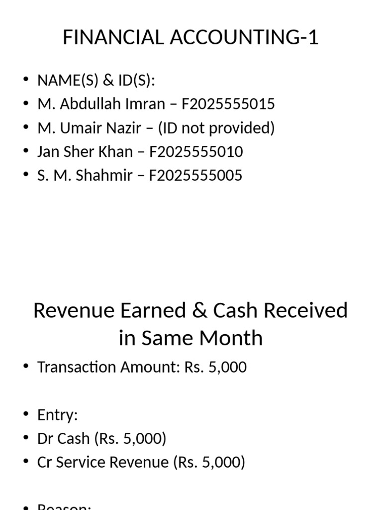Financial Accounting Format Matched | PDF