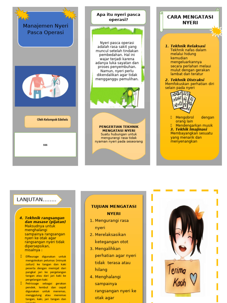 Leaflet Nyeri Post Op | PDF