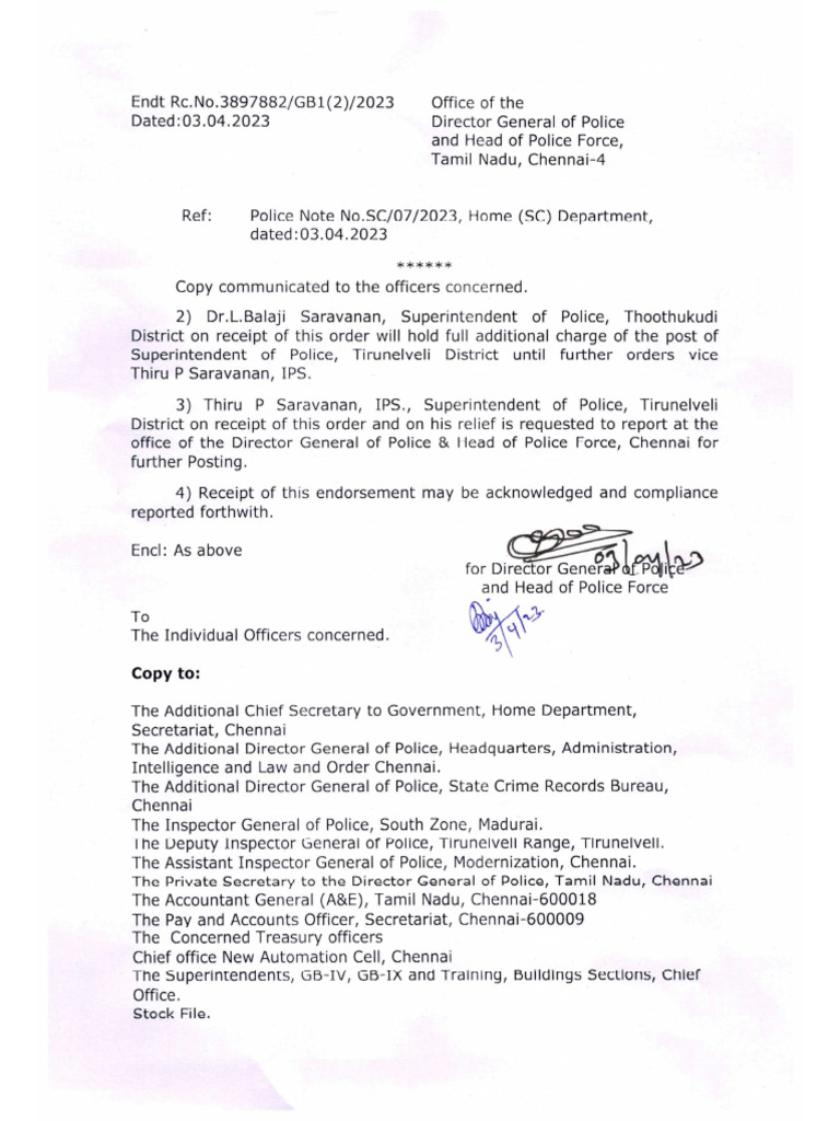 Police Note No.07 of 2023 | PDF