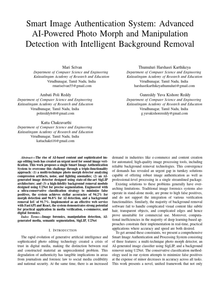 IEEE Conference Template 1 | PDF | Image Segmentation | Deep Learning