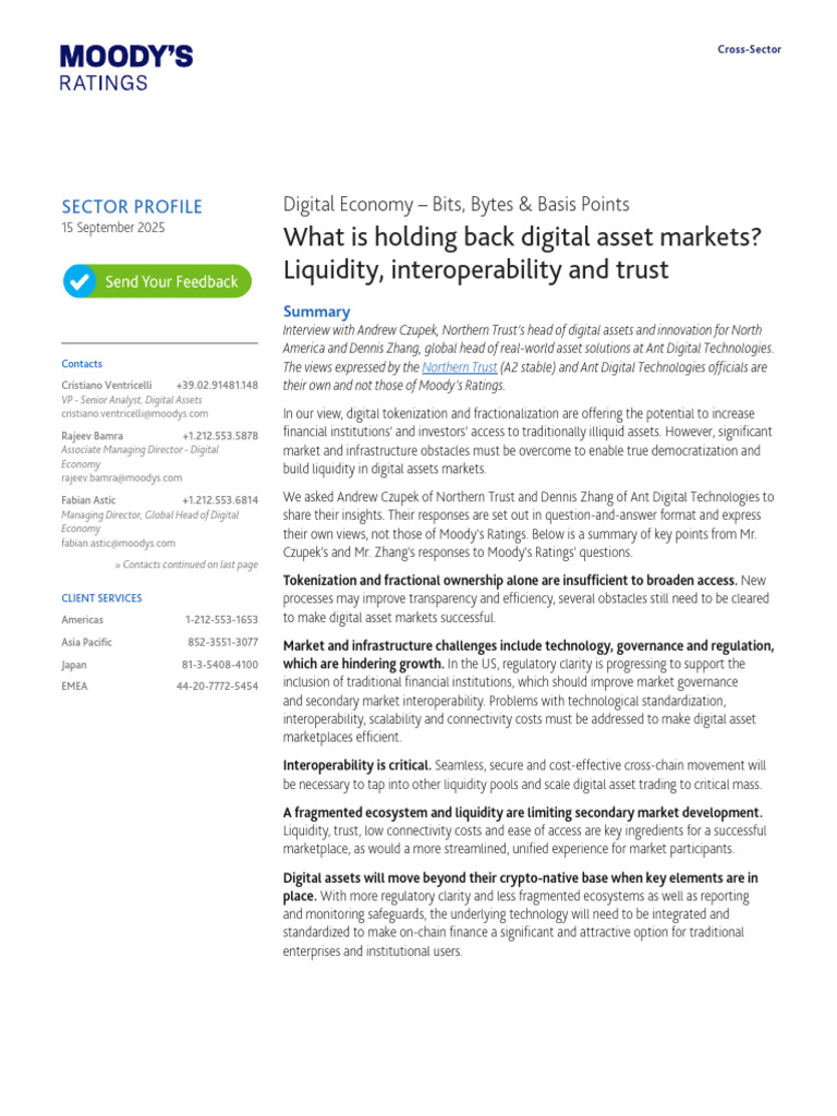 What Is Holding Back Digital Asset Markets? | PDF | Market Liquidity ...