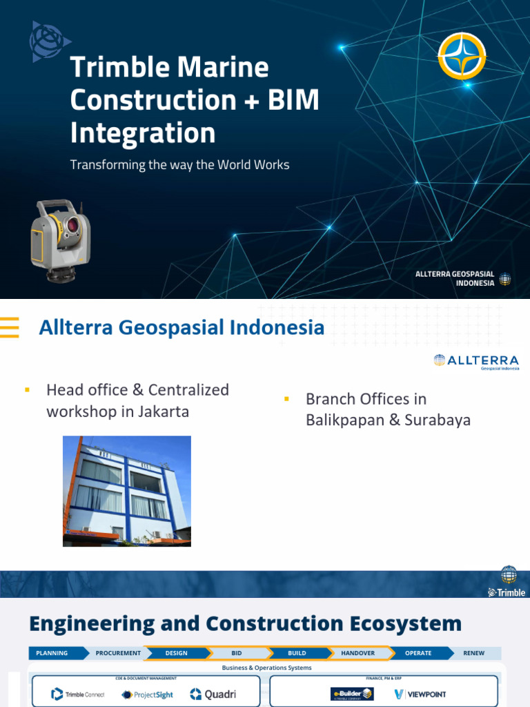 Trimble Marine Construction & BIM Integration | PDF | Dredging ...