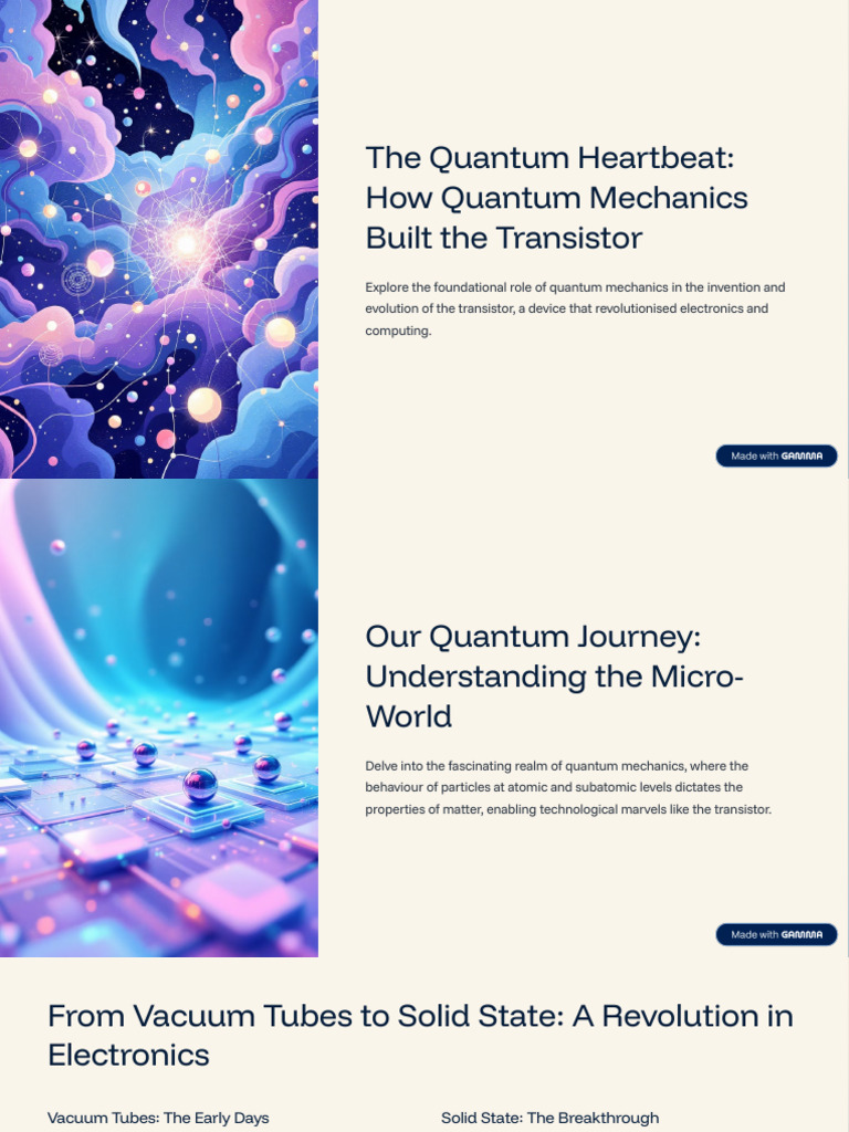 Quantum Mechanics and Transistor Evolution | PDF | Transistor | Bipolar ...