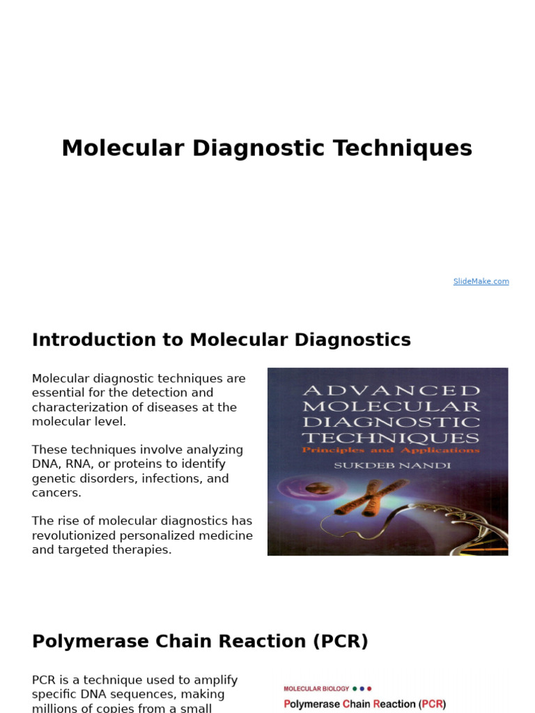 Key Molecular Diagnostic Techniques | PDF | Fluorescence In Situ ...