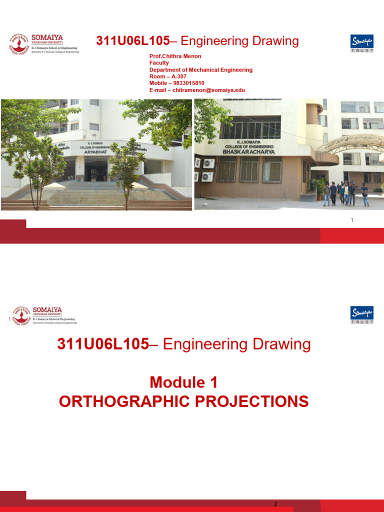 Orthographic Projections | PDF | Tangent | Geometry