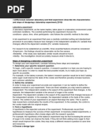 Lab vs Field Experiments Explained | PDF | Experiment | Validity ...