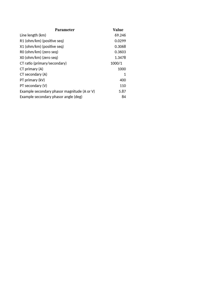 REL670 Line Distance Calc 400kV | PDF