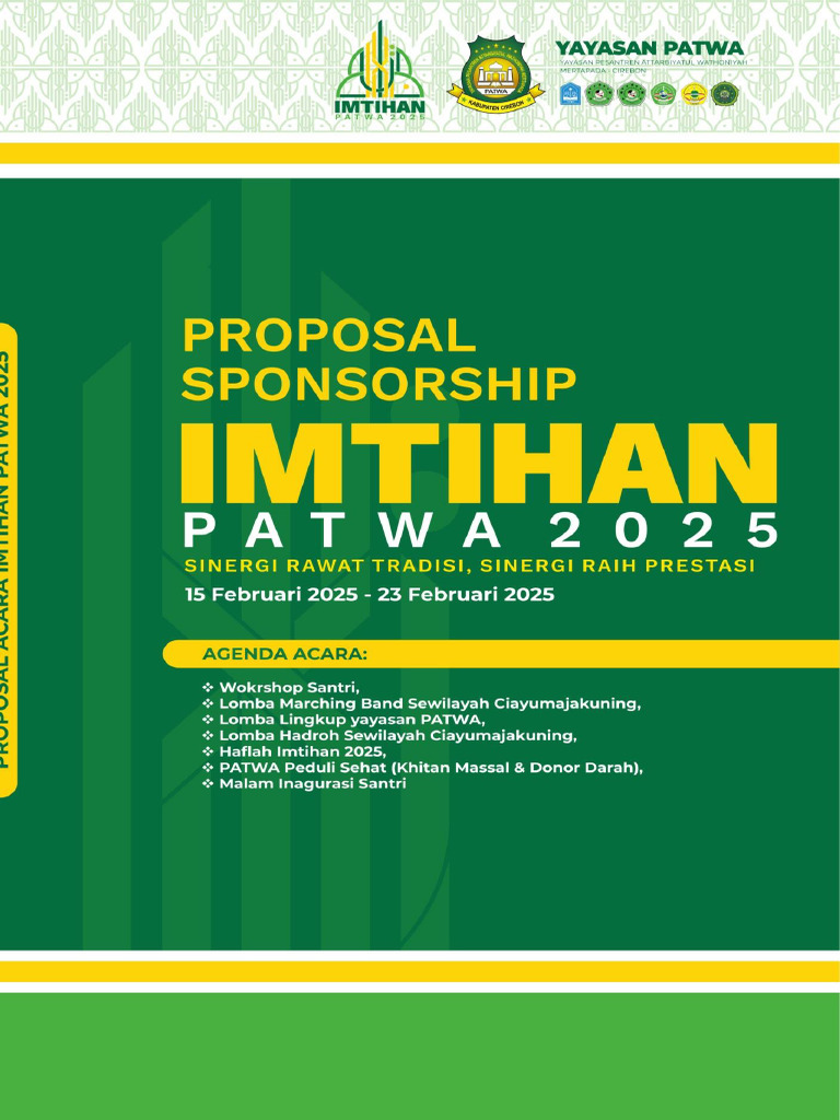 Imtihan PATWA 2025: Rangkaian Kegiatan | PDF