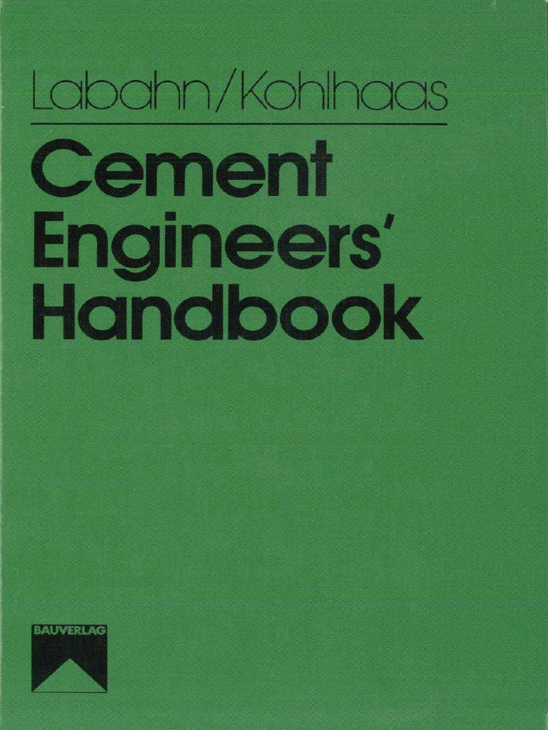 Cement Engineers Handbook | PDF