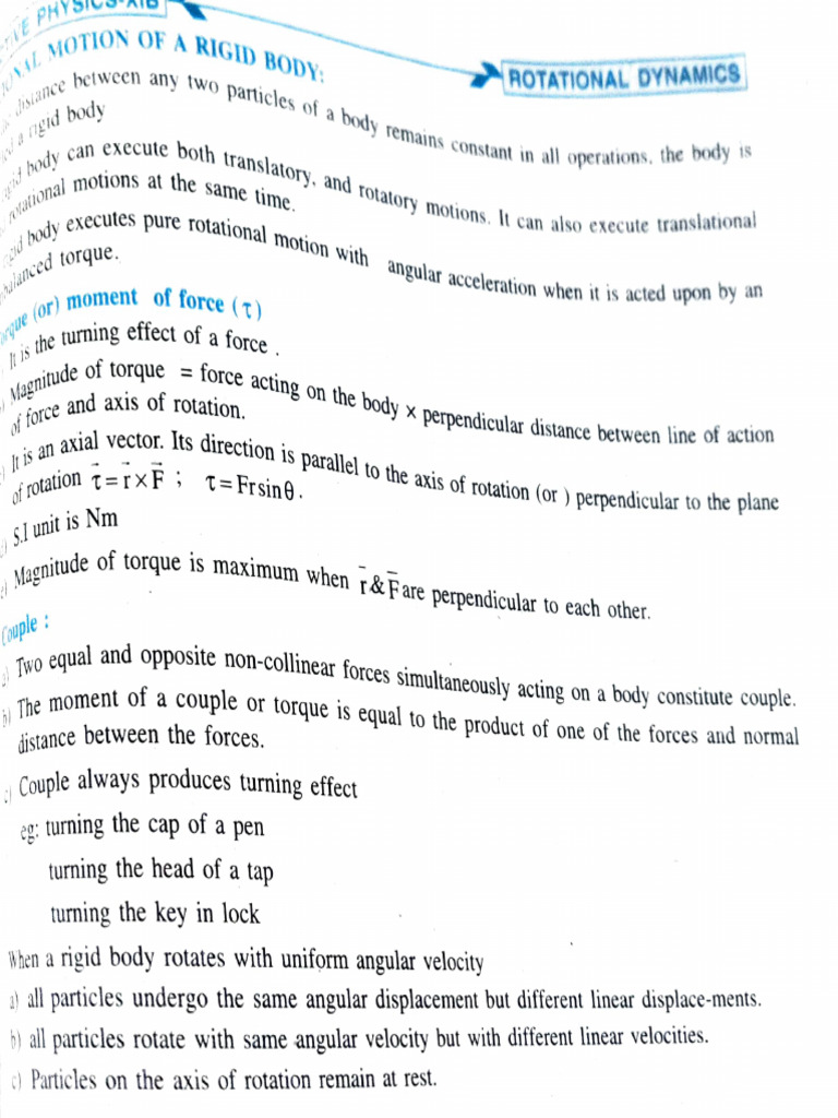 Rotational Mechanics | PDF | Rotation Around A Fixed Axis | Rotation