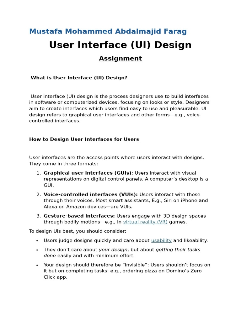 User Interface Design Essentials Guide | PDF