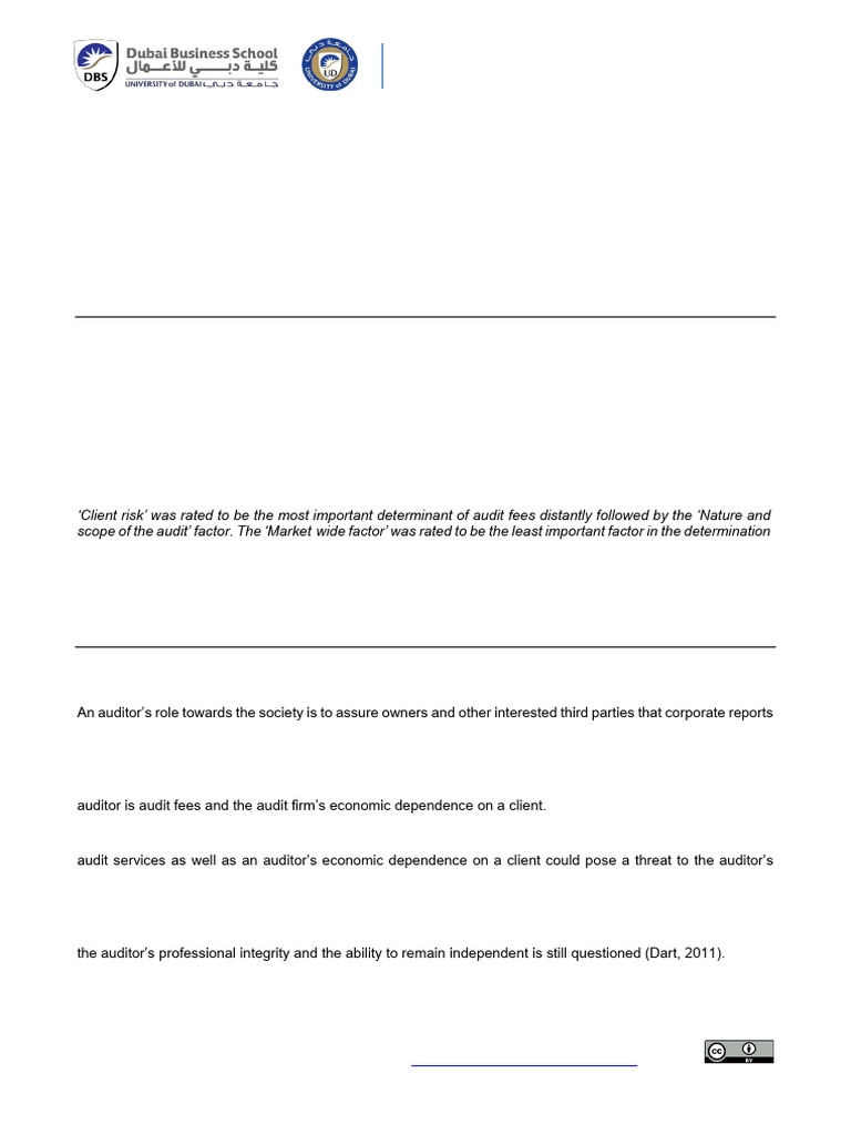 Determinants of Audit Fees: Auditor Insights | PDF | Audit | Internal ...