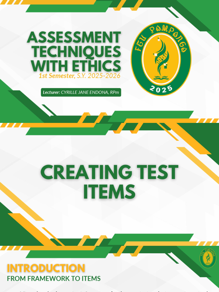 Ethical Test Item Creation Guide | PDF | Bias | Social Psychology