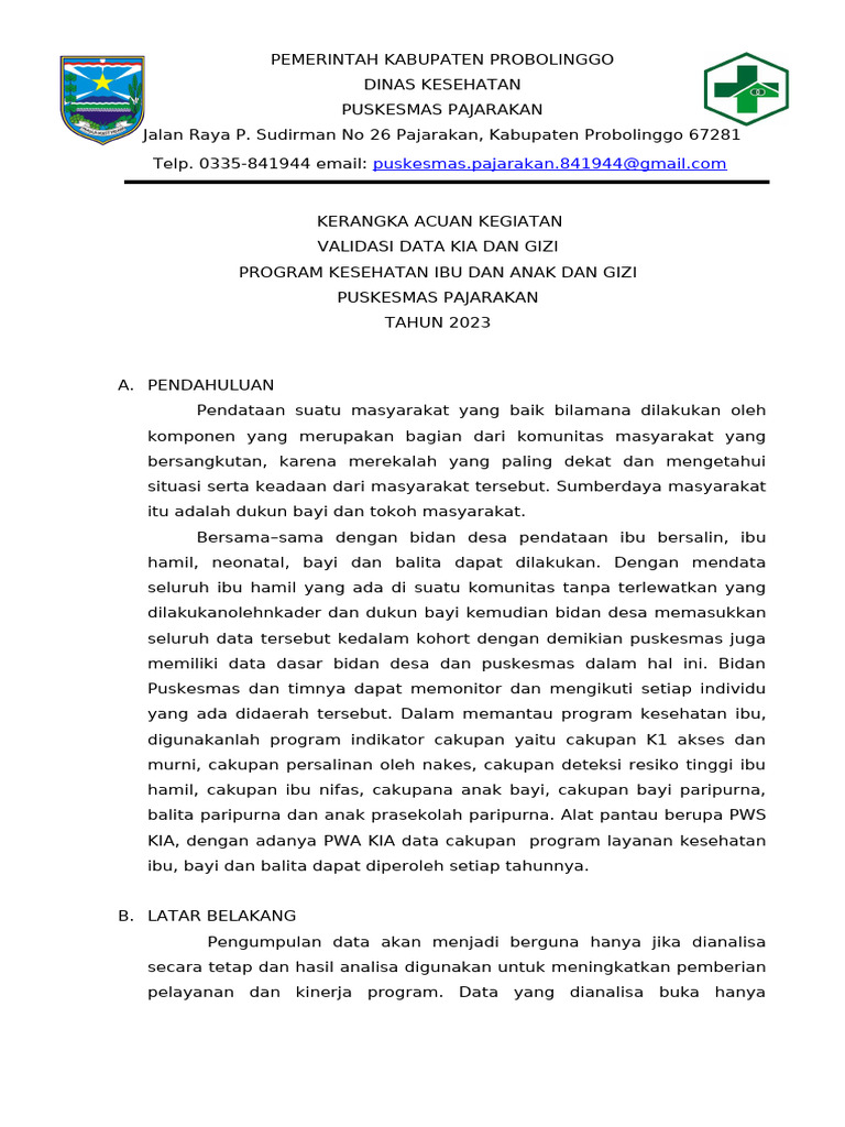 Kak Validasi 23 | PDF