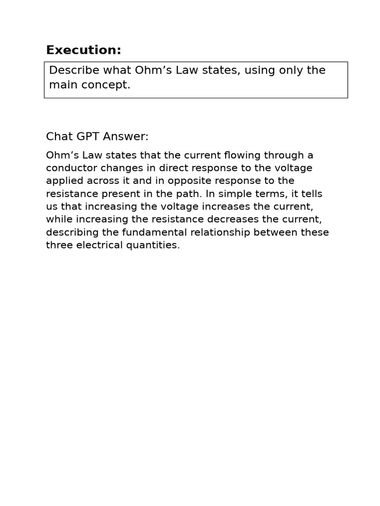 Understanding Ohm's Law Basics | PDF