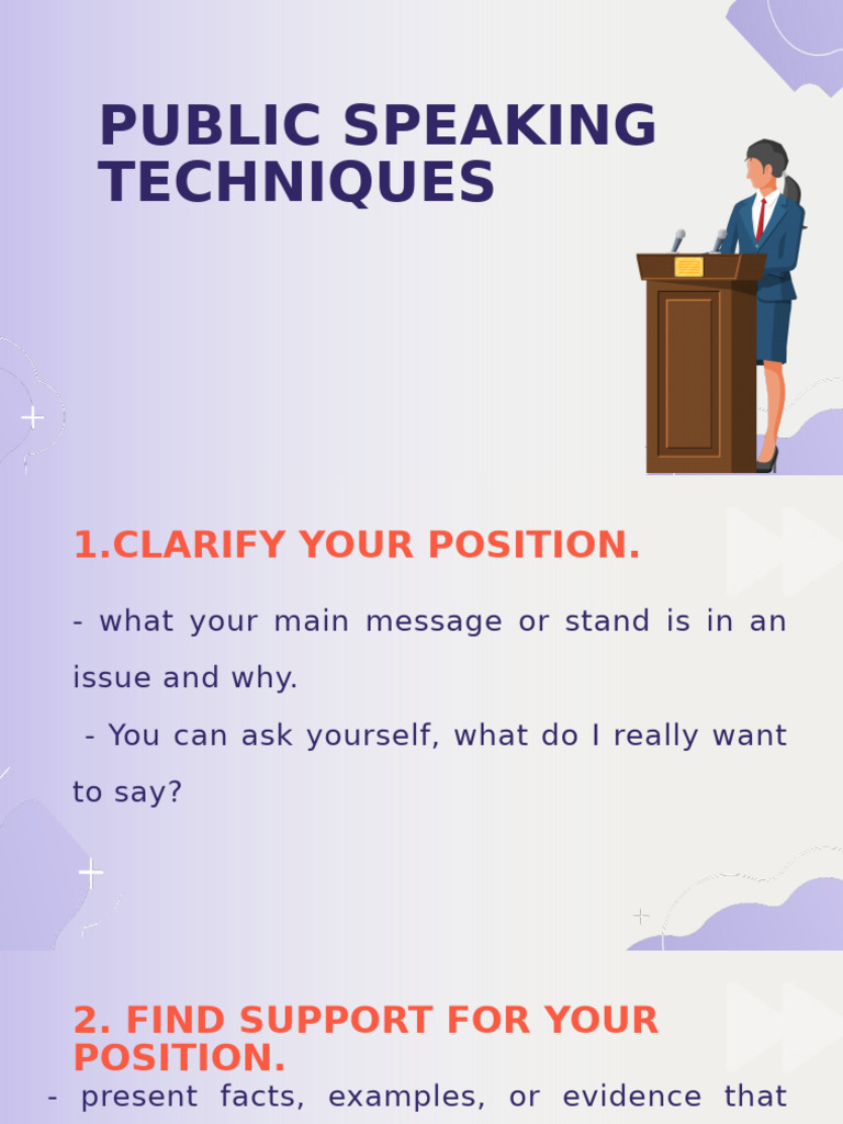 tIPS FOR Public Speaking Presentation | PDF