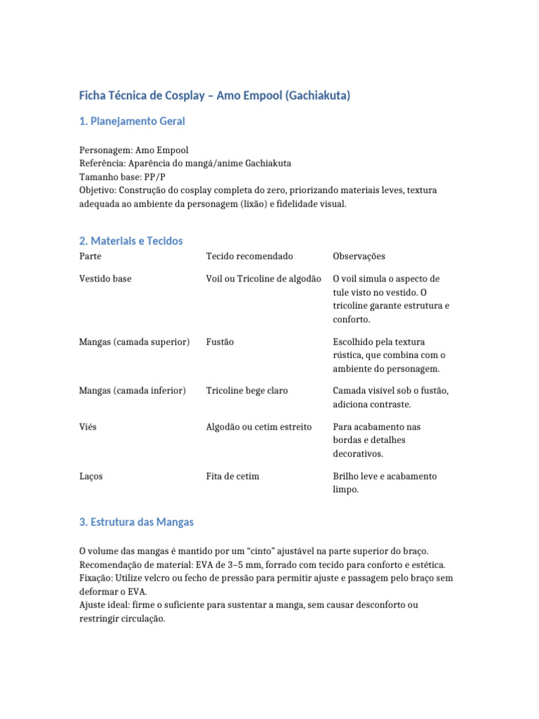 Ficha Tecnica Amo Empool | PDF