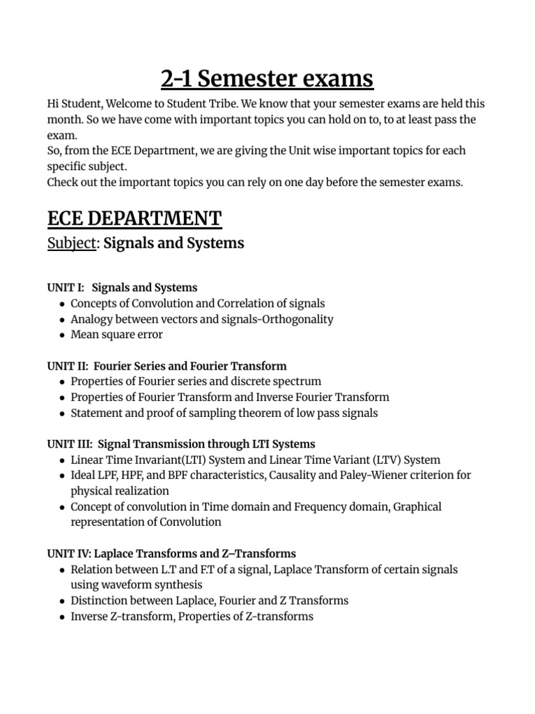 ECE Semester Exam Study Guide | PDF | Amplifier | Electronic Engineering