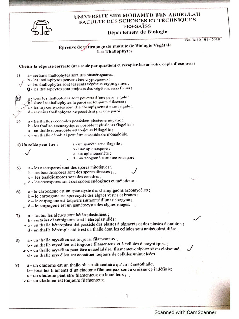 Cahier D'Exam S3 BCG (1) | PDF