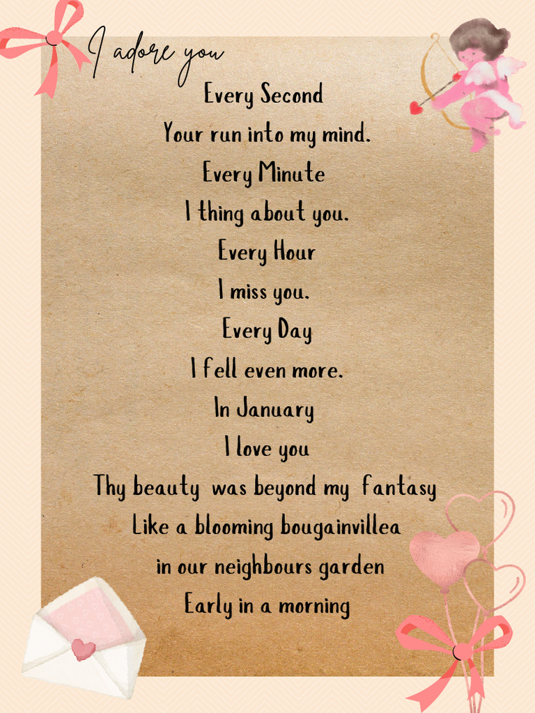 Brown Vintage Love and Flower Blank Paper A4 Document_20251114_222147 ...