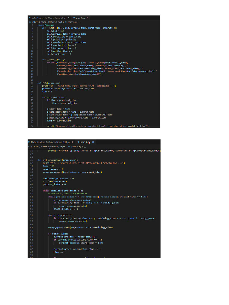 Spos Prac 3 Code | PDF