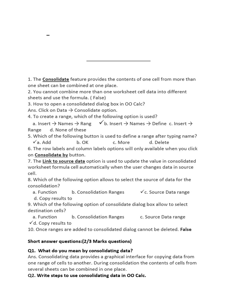 Unit 2 Electronic Spreadsheet-1 | PDF | Spreadsheet | System Software