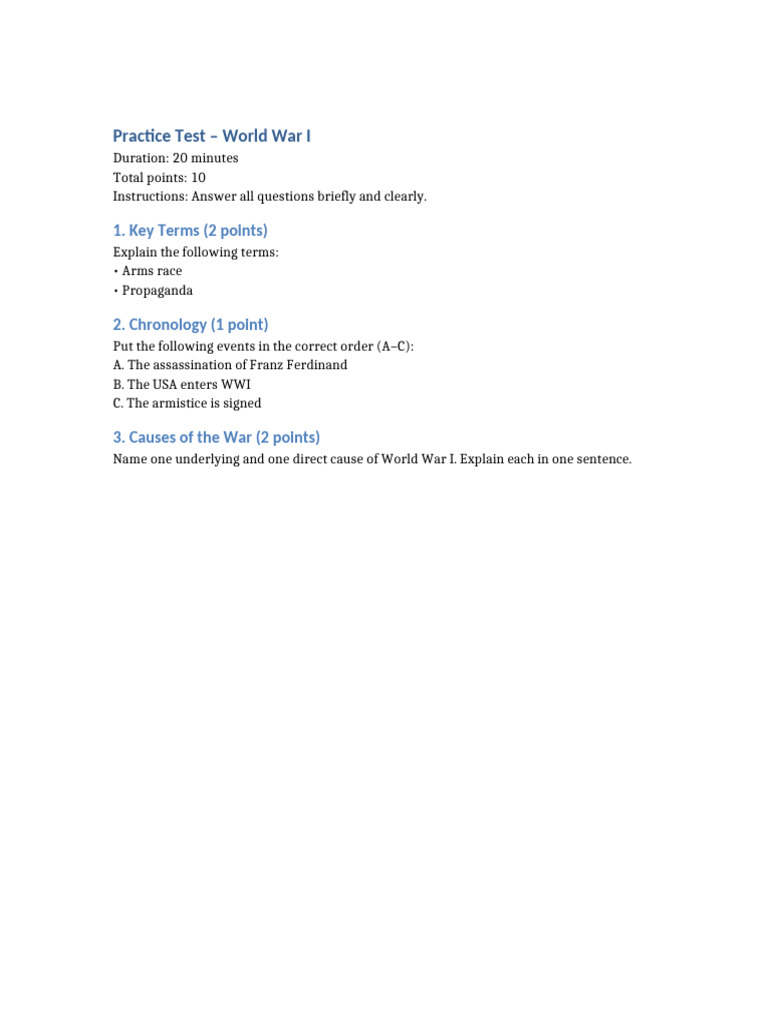 Practice Test WWI TTO V3-Met-plaatje | PDF