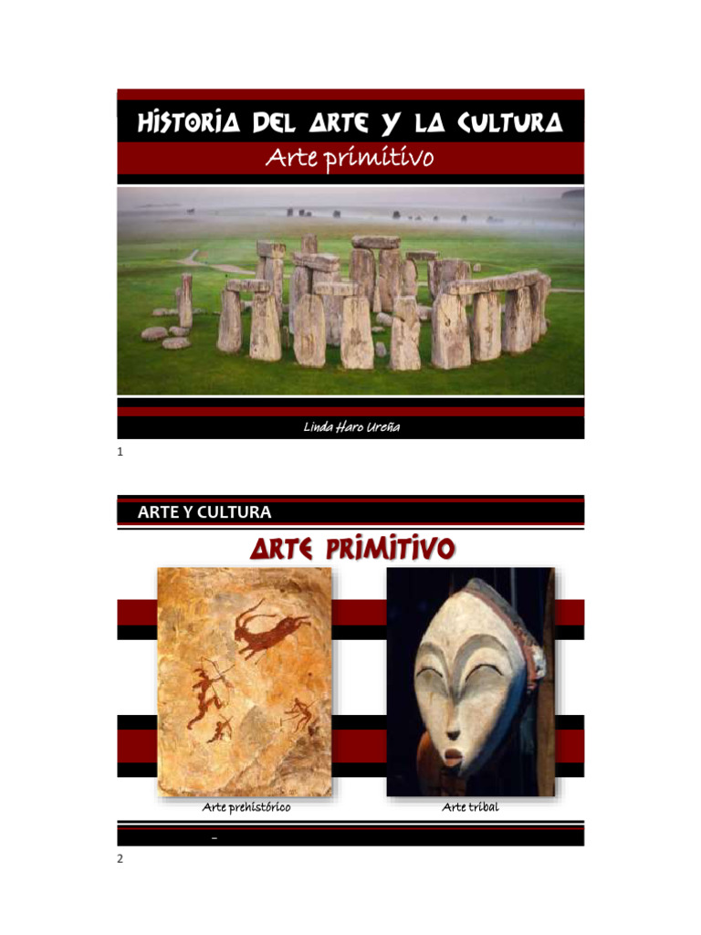 Historia Del Arte y La Cultura - Arte Primitivo | PDF | Arte roquero ...