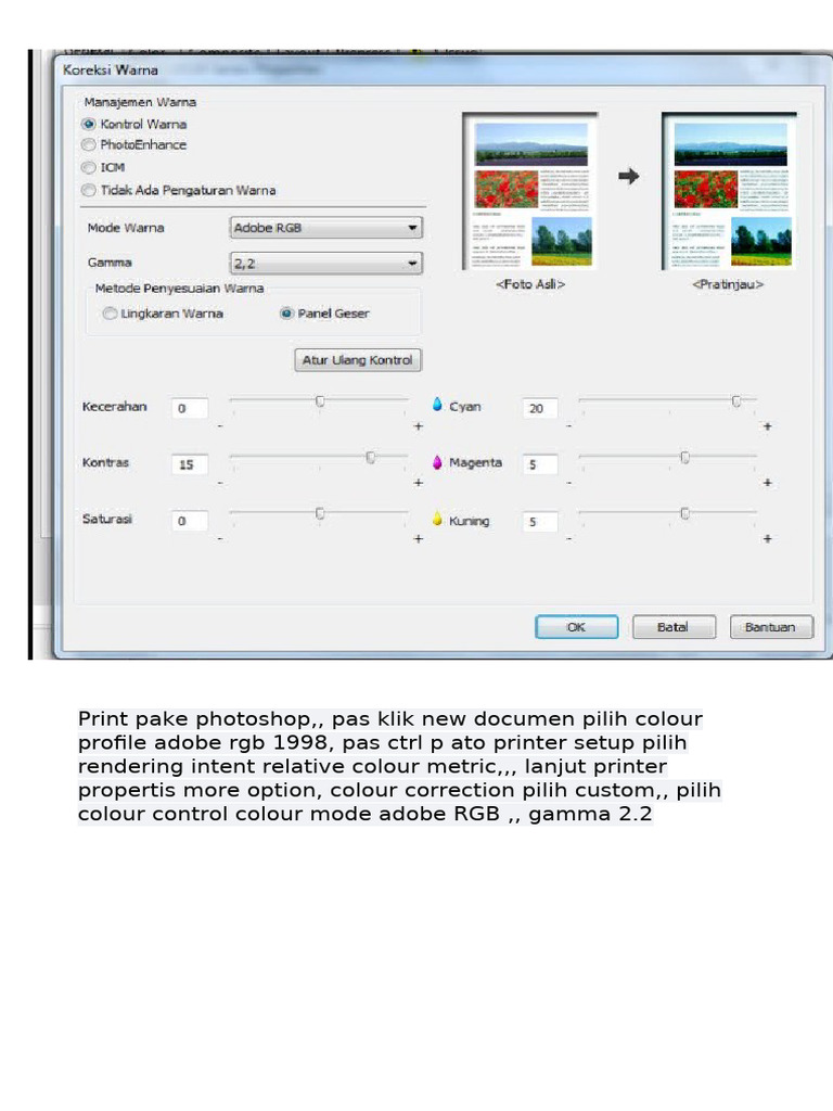 Setting Warna Cetak Di PSD Untuk Kartu Id Card | PDF