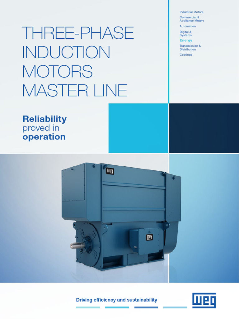 WEG Three Phase Induction Motors Master Line 50019089 Brochure English ...