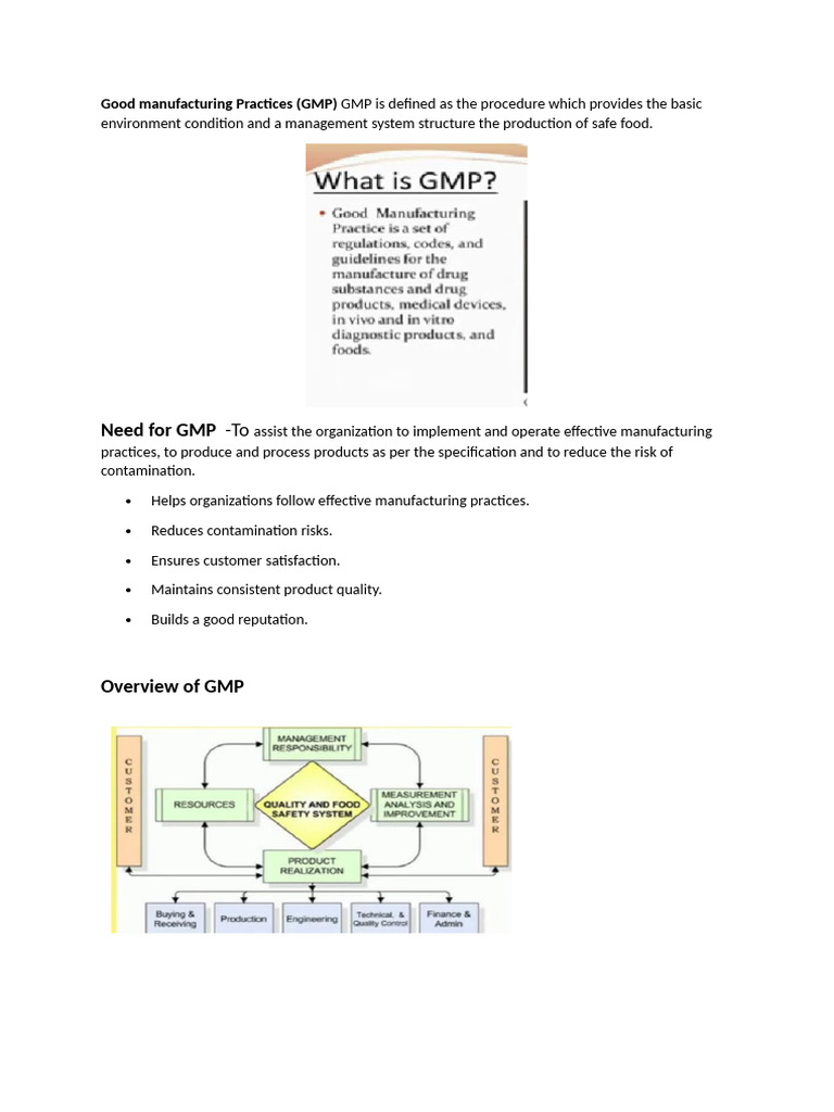 Essential Guide to Good Manufacturing Practices | PDF | Safety | Business