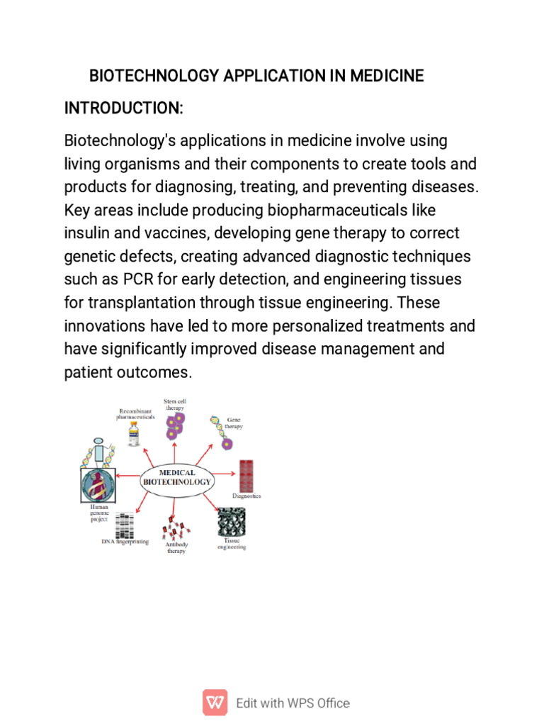 Biotechnology A Wps Office 1 | PDF | Vaccines | Biopharmaceutical