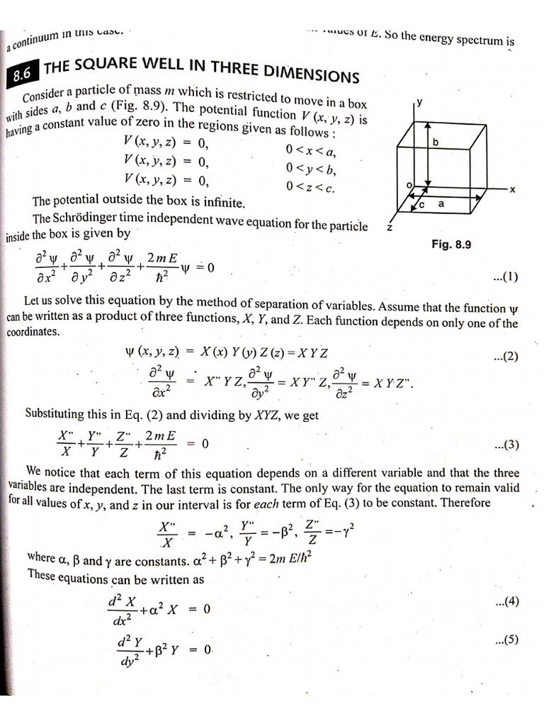Particle in 3D Box - Murgeshan | PDF