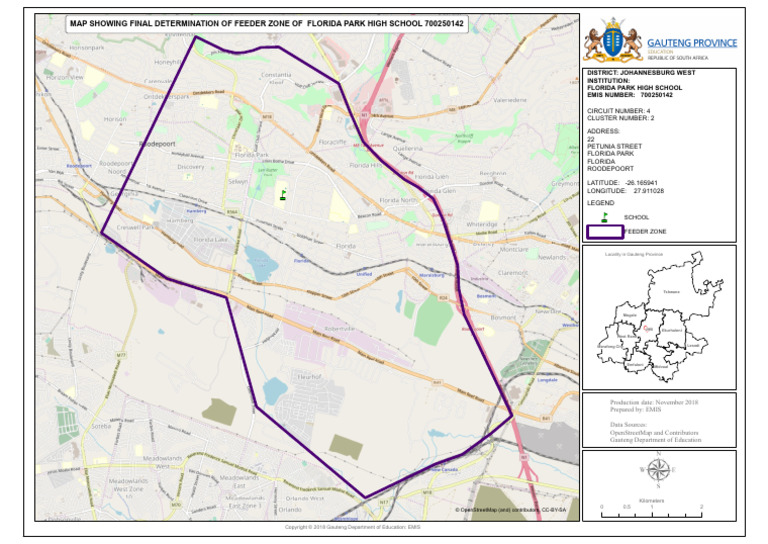 Florida Park High School Feeder Zone Map | PDF | Map | Geographic Data ...