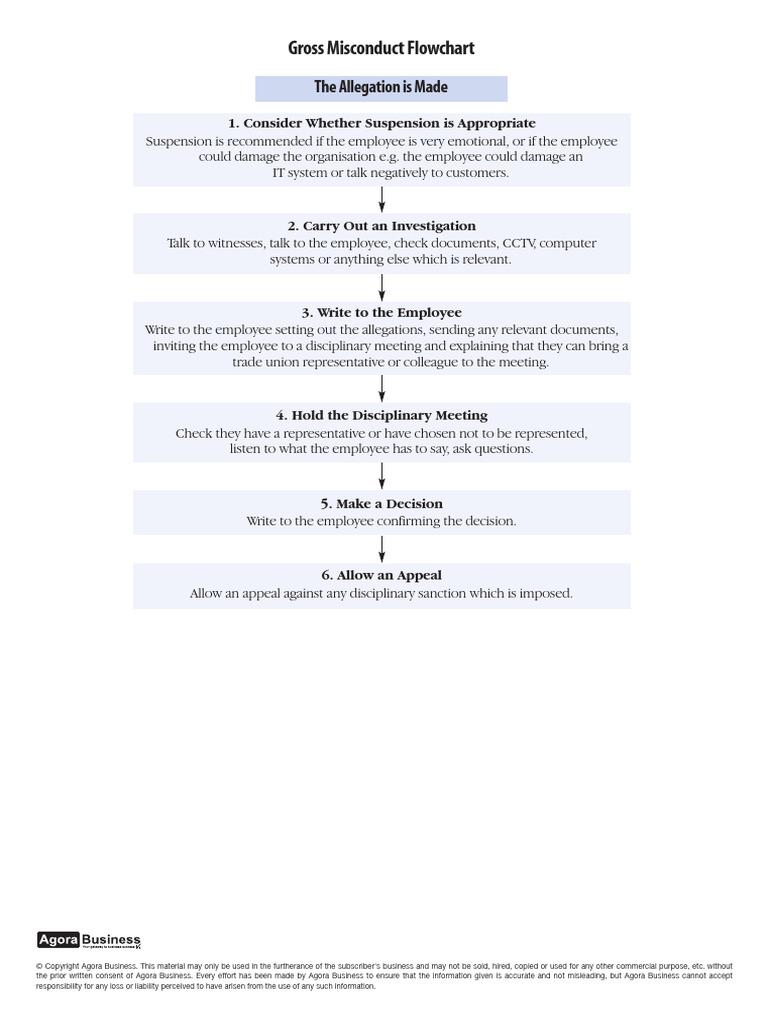 Gross Misconduct Disciplinary Process Guide | PDF
