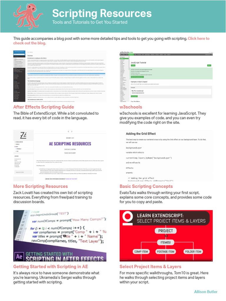Scripting Resources - Tools and Tutorials to Get You Started | PDF