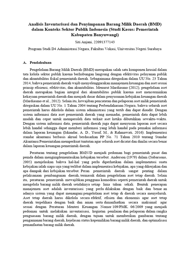 Paper Manajemen Aset | PDF