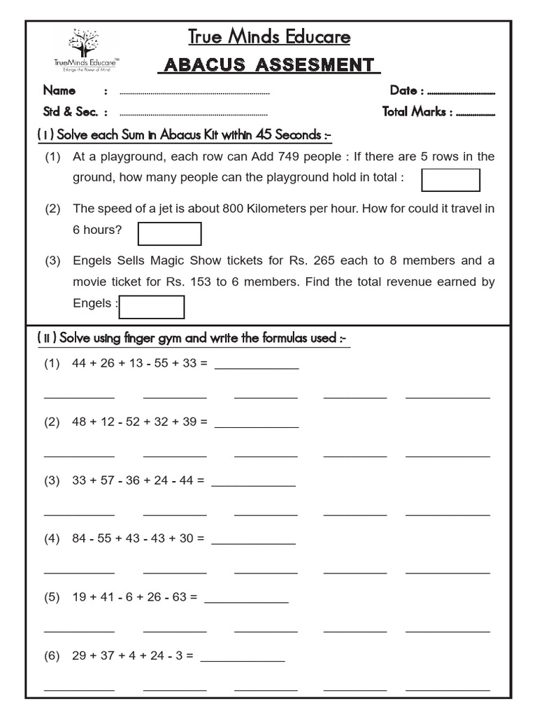 Corrected Abacus Assesment 04 Nov 2025 | PDF | Number Theory
