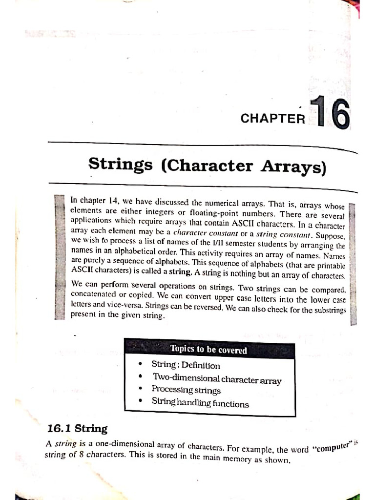 String in C Programs | PDF