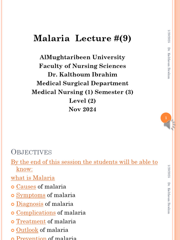 Understanding Malaria: Causes, Symptoms, and Care | PDF | Malaria ...